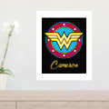 Wonder Woman | Circle & Stars Logo Foil Prints | Zazzle