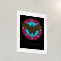 Wonder Woman | Circle & Stars Logo Foil Prints | Zazzle