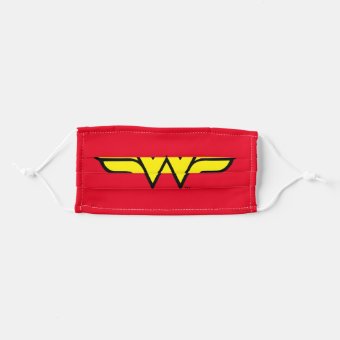 Wonder Woman | Classic Logo Adult Cloth Face Mask | Zazzle