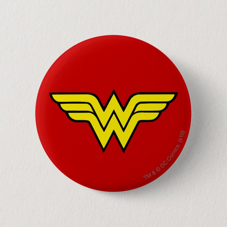 Wonder Woman | Classic Logo Button | Zazzle