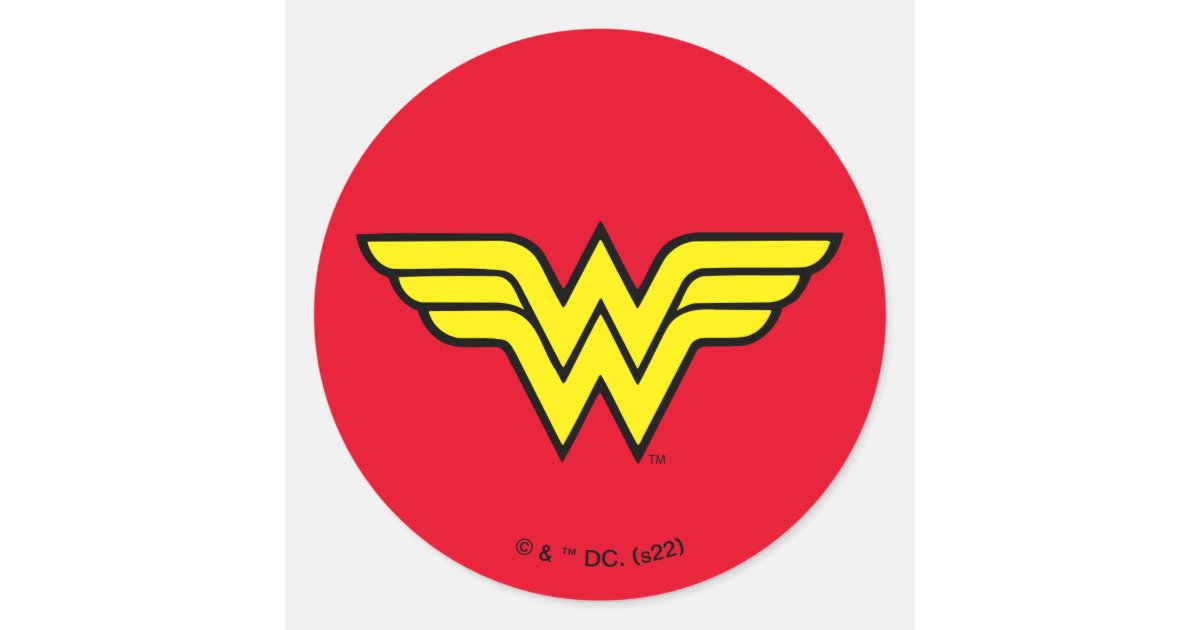 Wonder Woman | Classic Logo Classic Round Sticker | Zazzle