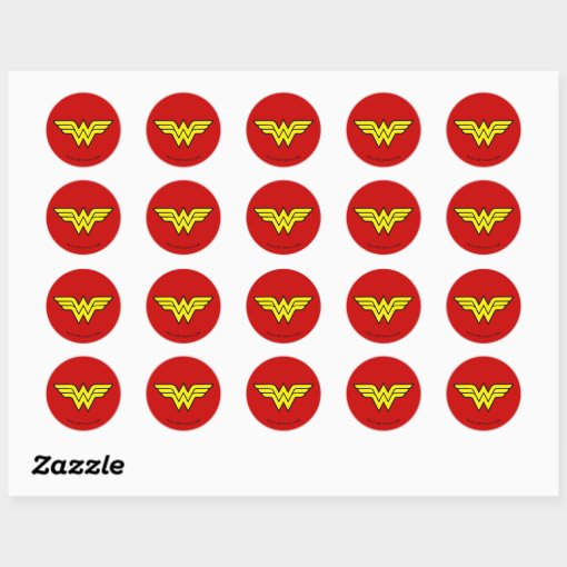 Wonder Woman | Classic Logo Classic Round Sticker | Zazzle
