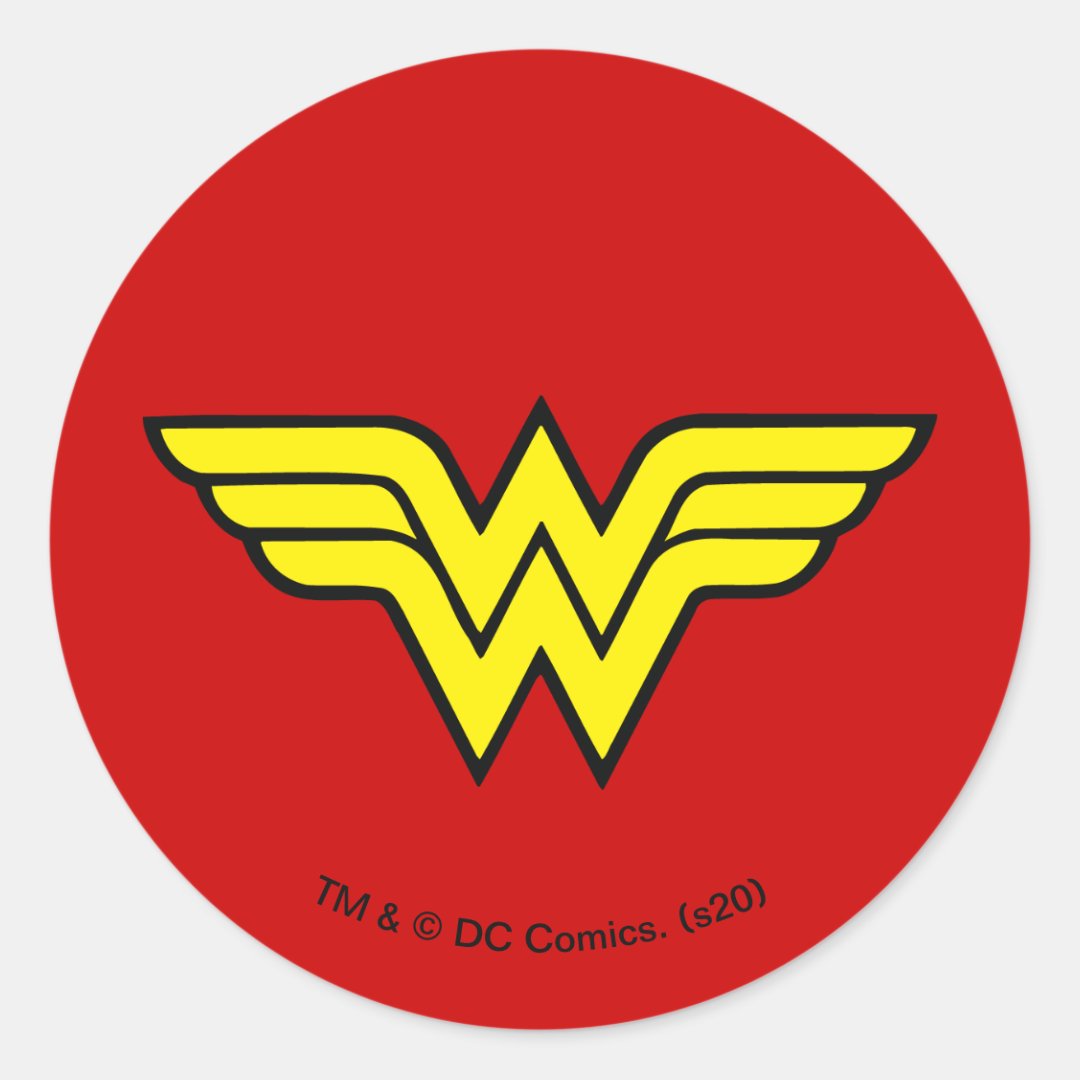 Wonder Woman | Classic Logo Classic Round Sticker | Zazzle
