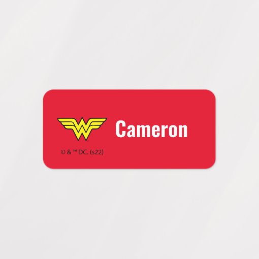 Wonder Woman | Classic Logo Labels | Zazzle