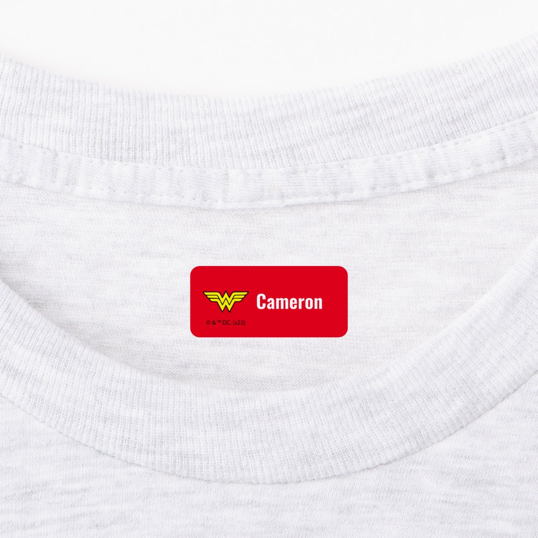 Wonder Woman | Classic Logo Labels | Zazzle
