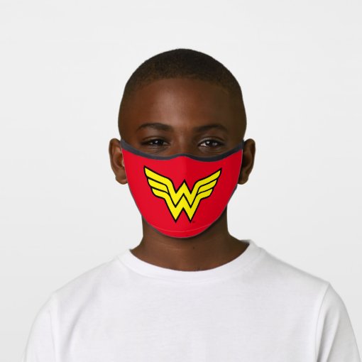 Wonder Woman | Classic Logo Premium Face Mask | Zazzle