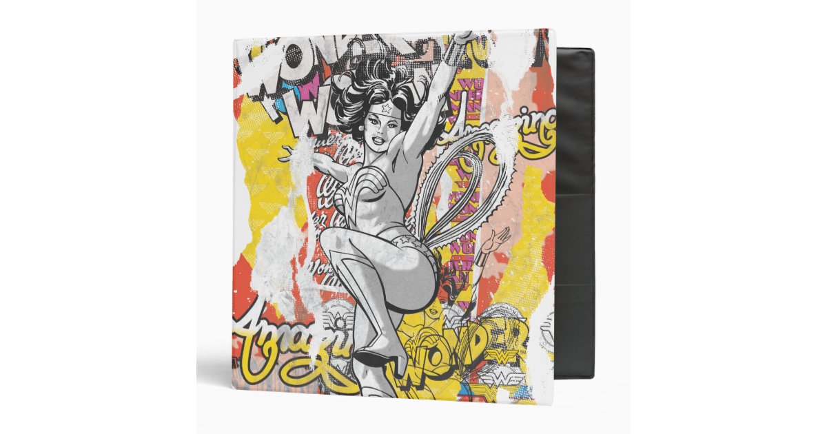 Wonder Woman Collage 1 Binder | Zazzle