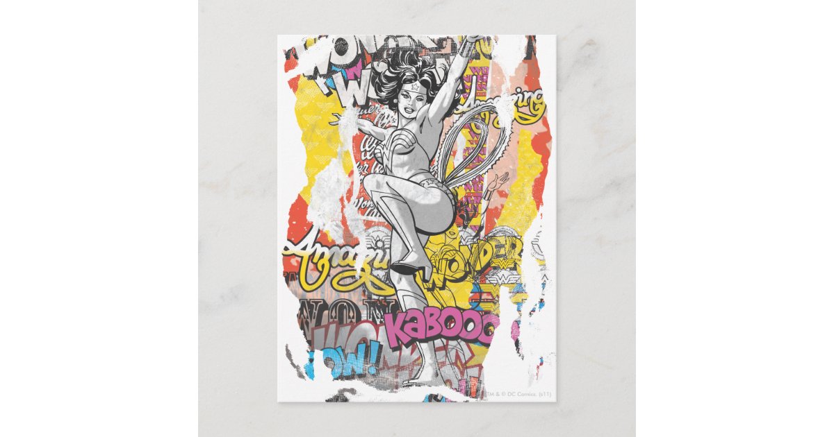 Wonder Woman Collage 1 Postcard | Zazzle
