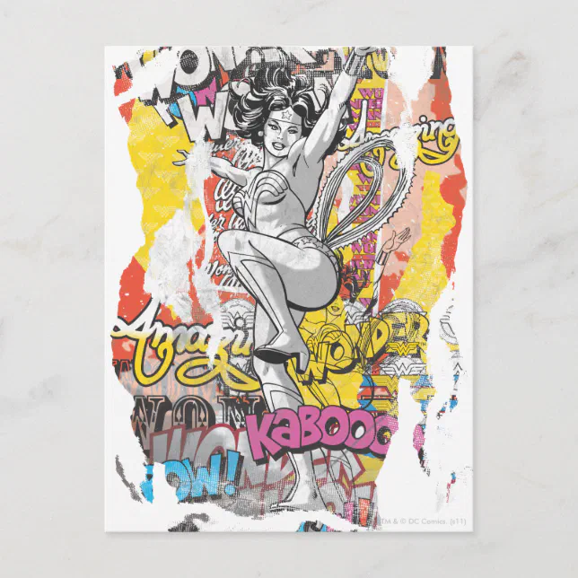 Wonder Woman Collage 1 Postcard | Zazzle