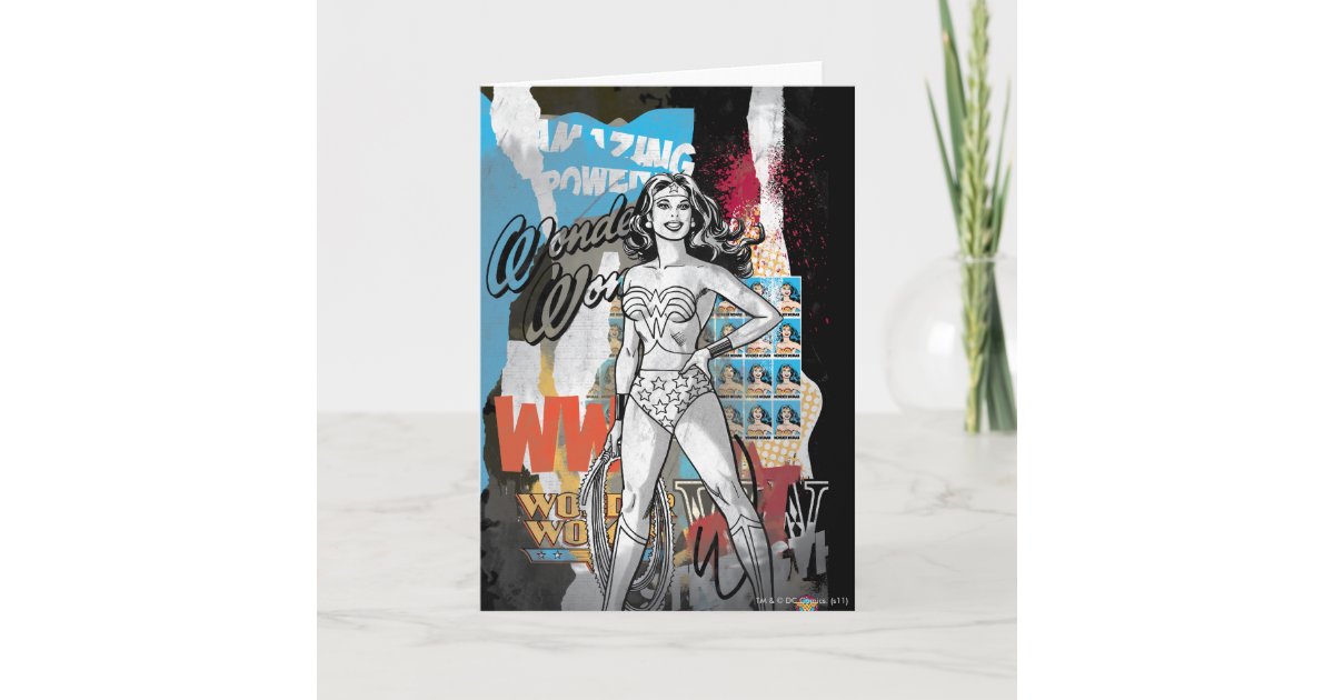 Wonder Woman Collage 2 Card | Zazzle