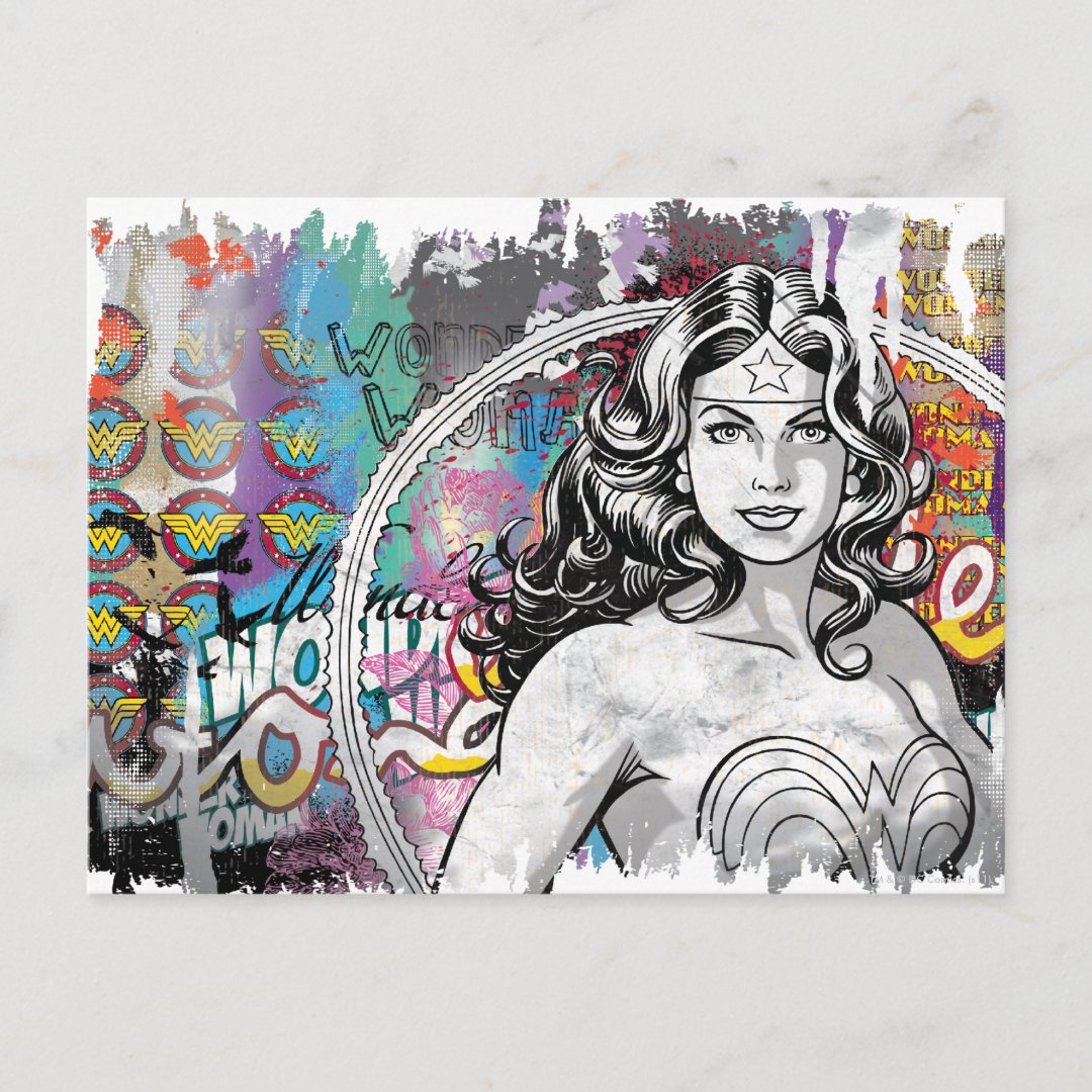 Wonder Woman Collage 6 Postcard | Zazzle