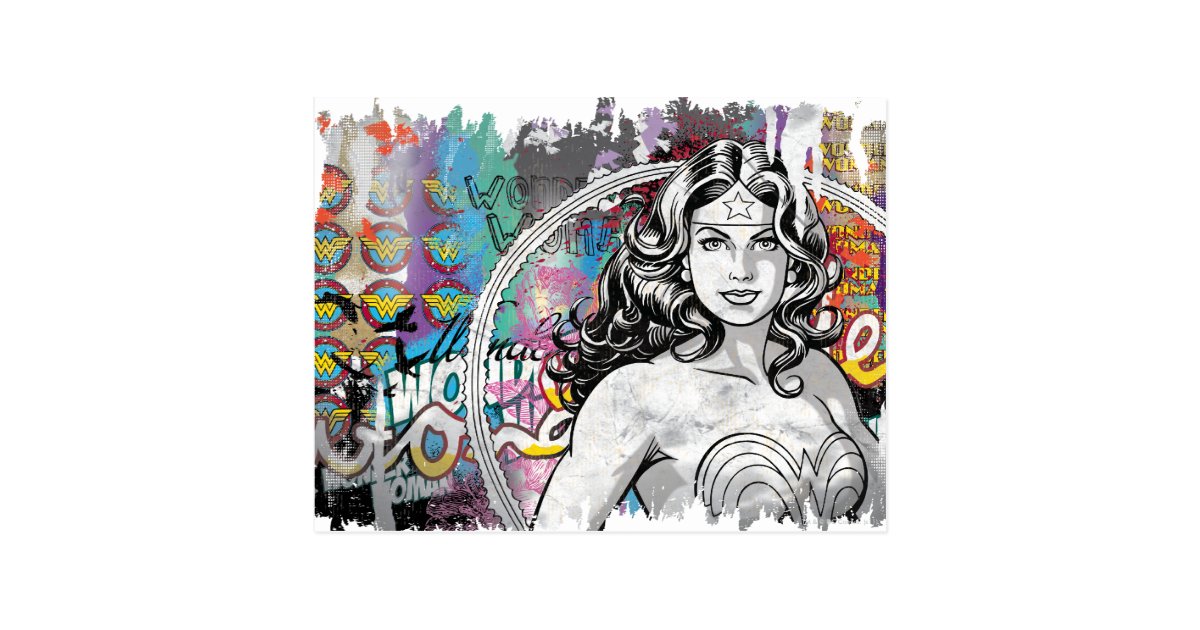 Wonder Woman Collage 6 Postcard | Zazzle.com