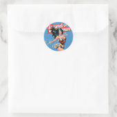 Wonder Woman Comic Cover Classic Round Sticker | Zazzle