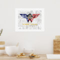 Wonder Woman Crossed Arms in Logo Collage Foil Prints | Zazzle