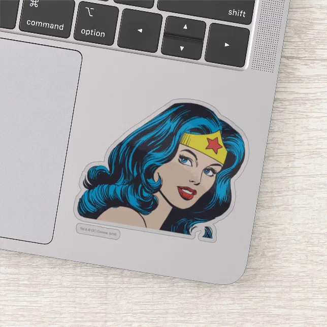 Wonder Woman Face Sticker | Zazzle