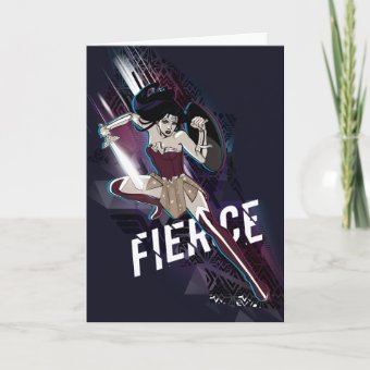Wonder Woman - Fierce Card | Zazzle