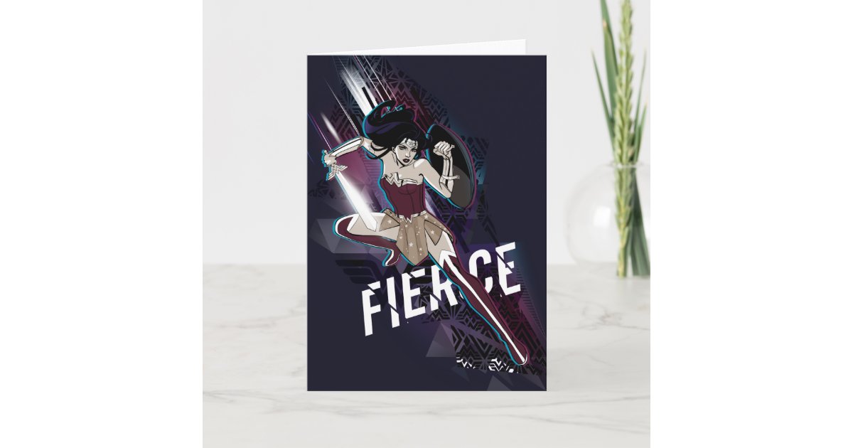 Wonder Woman - Fierce Card | Zazzle