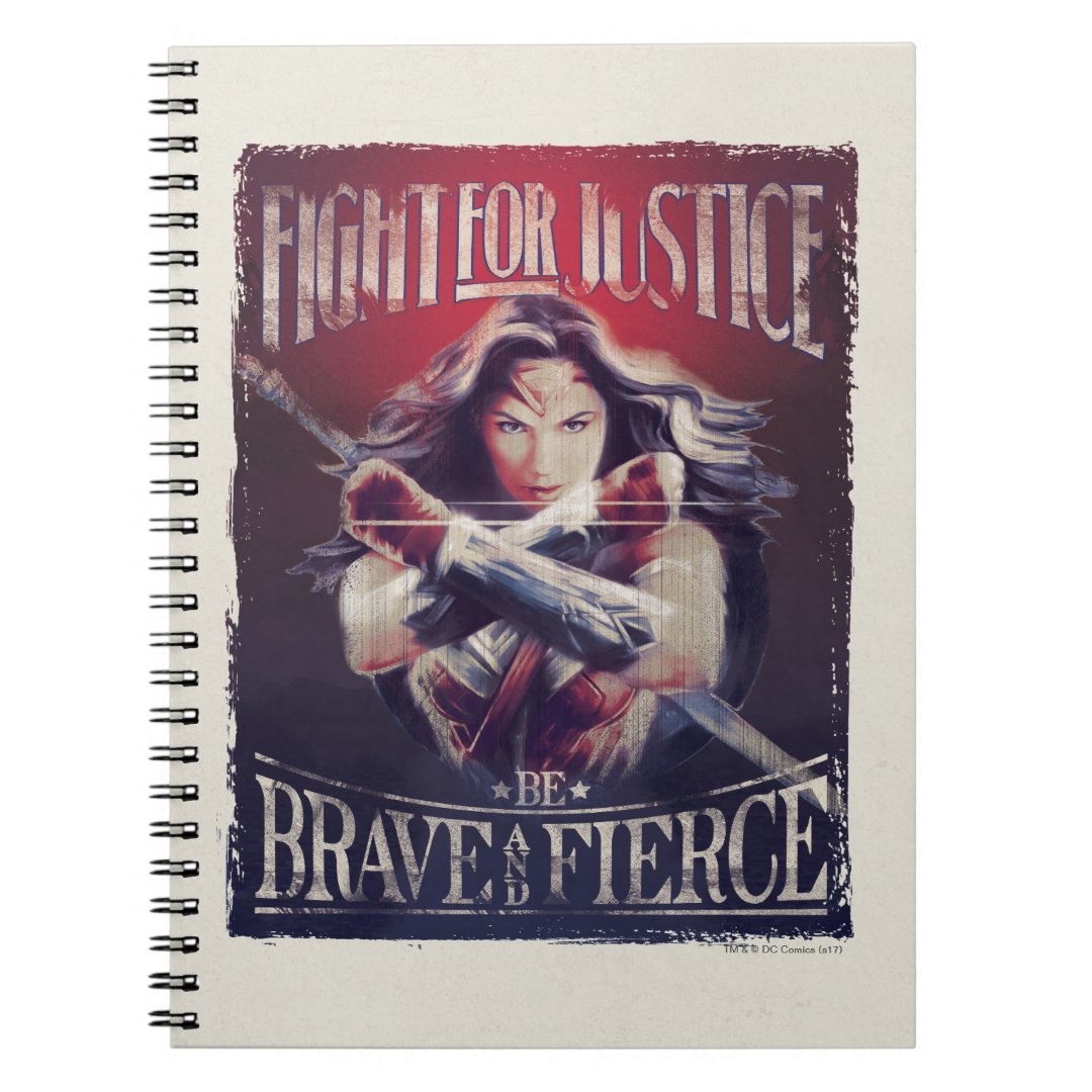 Wonder Woman Fight For Justice Notebook | Zazzle