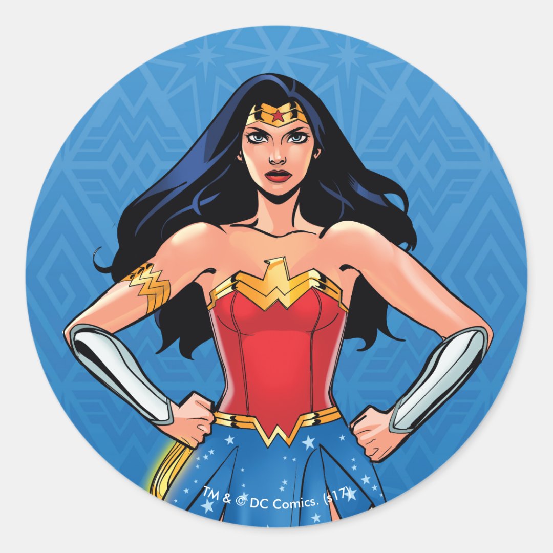 Wonder Woman - Fight For Peace Classic Round Sticker | Zazzle
