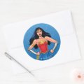 Wonder Woman - Fight For Peace Classic Round Sticker | Zazzle