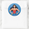 Wonder Woman - Fight For Peace Classic Round Sticker | Zazzle