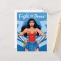 Wonder Woman - Fight For Peace Postcard | Zazzle