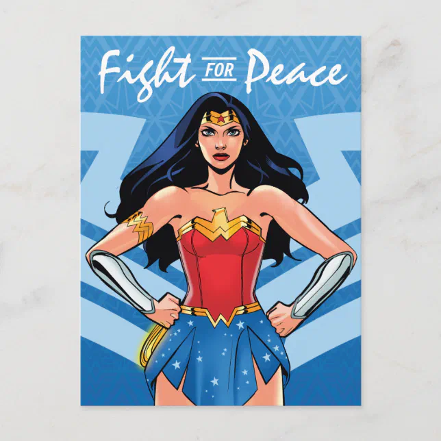 Wonder Woman - Fight For Peace Postcard | Zazzle