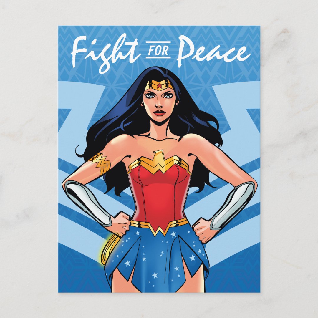 Wonder Woman - Fight For Peace Postcard | Zazzle