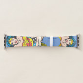 Wonder Woman Flying Forward Apple Watch Band | Zazzle
