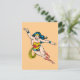 Wonder Woman Flying Forward Postcard | Zazzle
