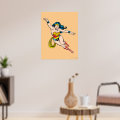 Wonder Woman Flying Forward Poster | Zazzle