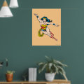 Wonder Woman Flying Forward Poster | Zazzle
