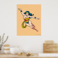 Wonder Woman Flying Forward Poster | Zazzle