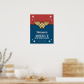Wonder Woman Golden Logo Birthday Welcome Sign | Zazzle