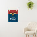 Wonder Woman Golden Logo Birthday Welcome Sign | Zazzle