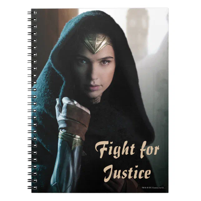 Wonder Woman in Cloak Notebook | Zazzle