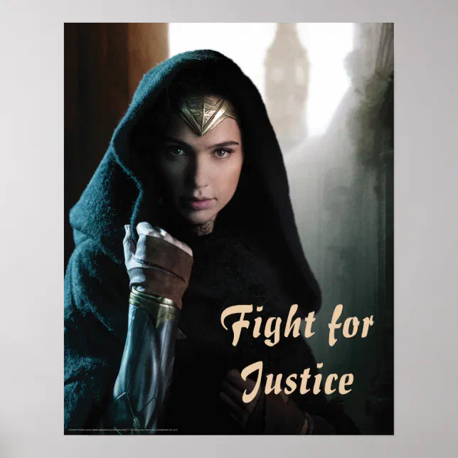 Wonder Woman in Cloak Poster | Zazzle