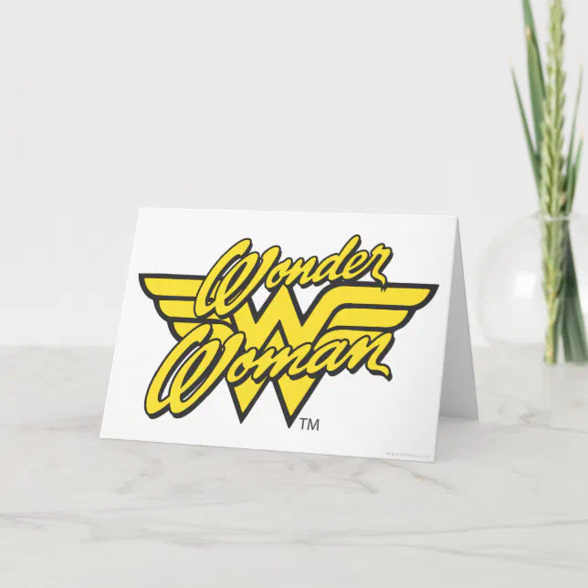 Wonder Woman Logo 1 Card | Zazzle