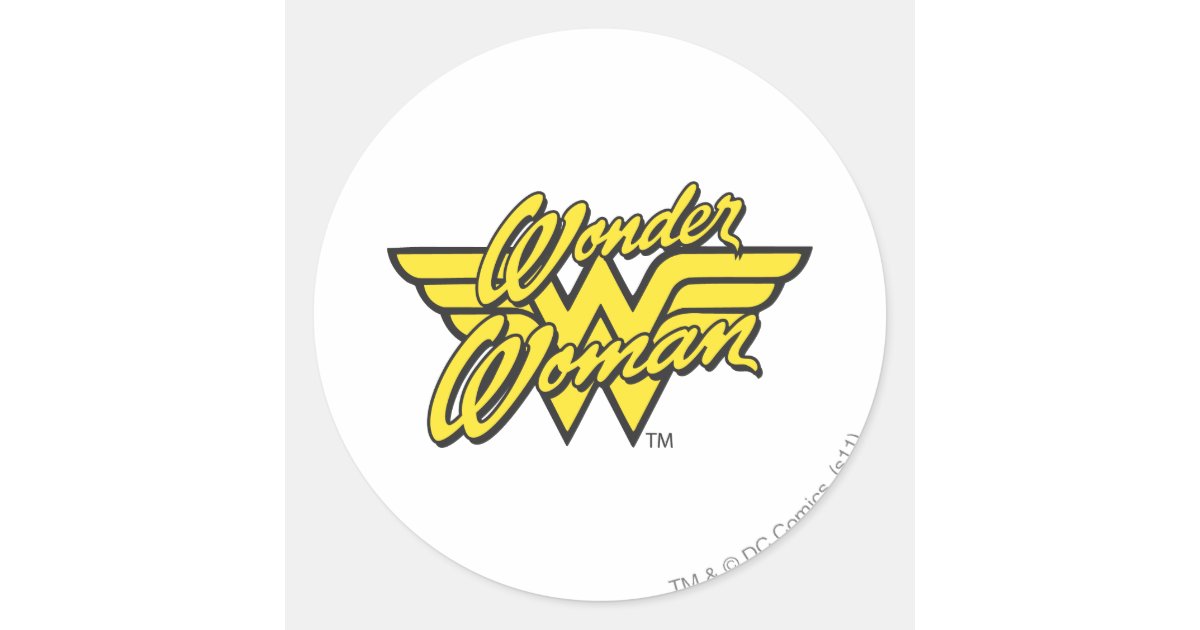 Wonder Woman Logo 1 Classic Round Sticker | Zazzle