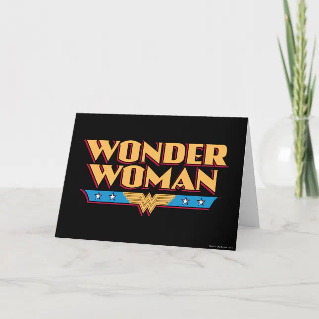 Wonder Woman Logo 2 Card | Zazzle