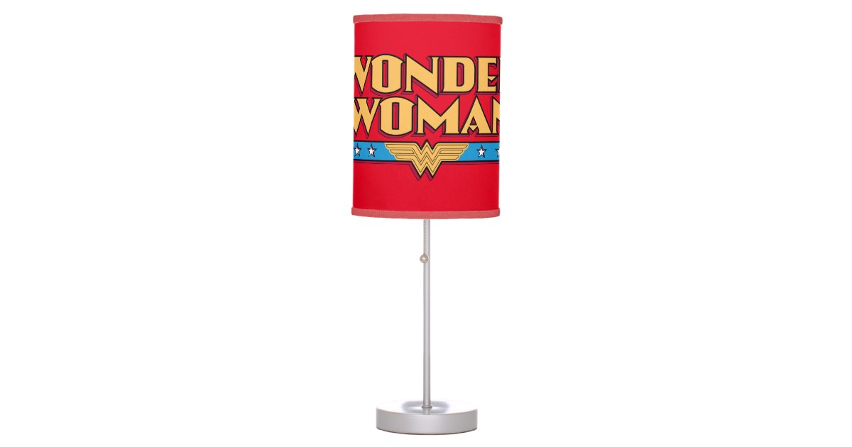 Wonder Woman Logo 2 Table Lamp | Zazzle