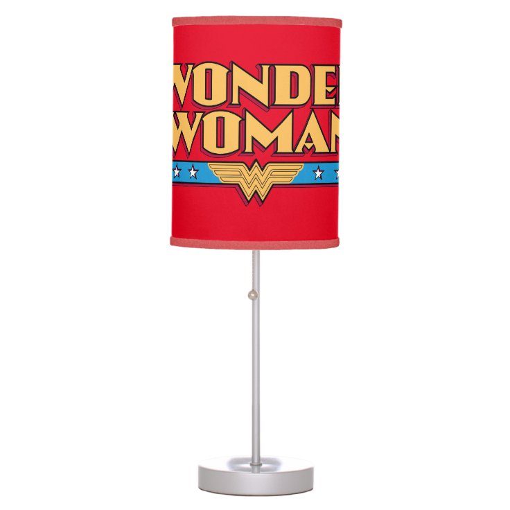 Wonder Woman Logo 2 Table Lamp | Zazzle