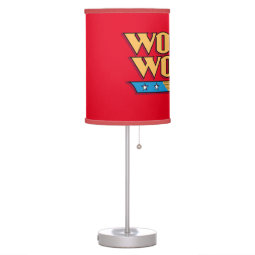 Wonder Woman Logo 2 Table Lamp | Zazzle