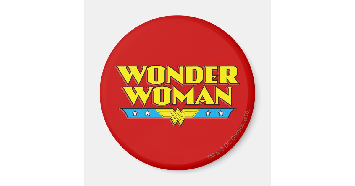 Wonder Woman Name and Logo Magnet | Zazzle