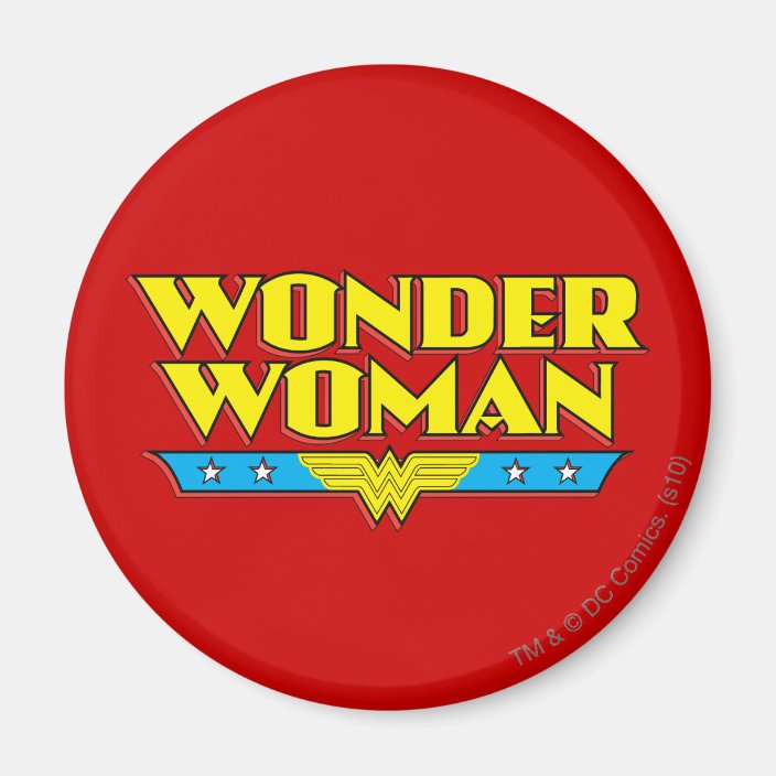 Wonder Woman Name and Logo Magnet | Zazzle.com