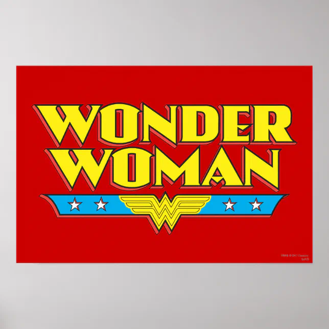Wonder Woman Name and Logo Poster | Zazzle
