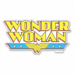 Wonder Woman Name and Logo Sticker | Zazzle