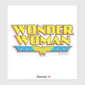 Wonder Woman Name and Logo Sticker | Zazzle