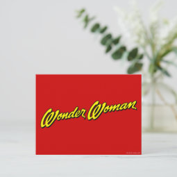 Wonder Woman Name Postcard | Zazzle