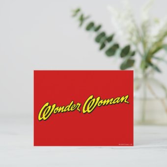 Wonder Woman Name Postcard | Zazzle